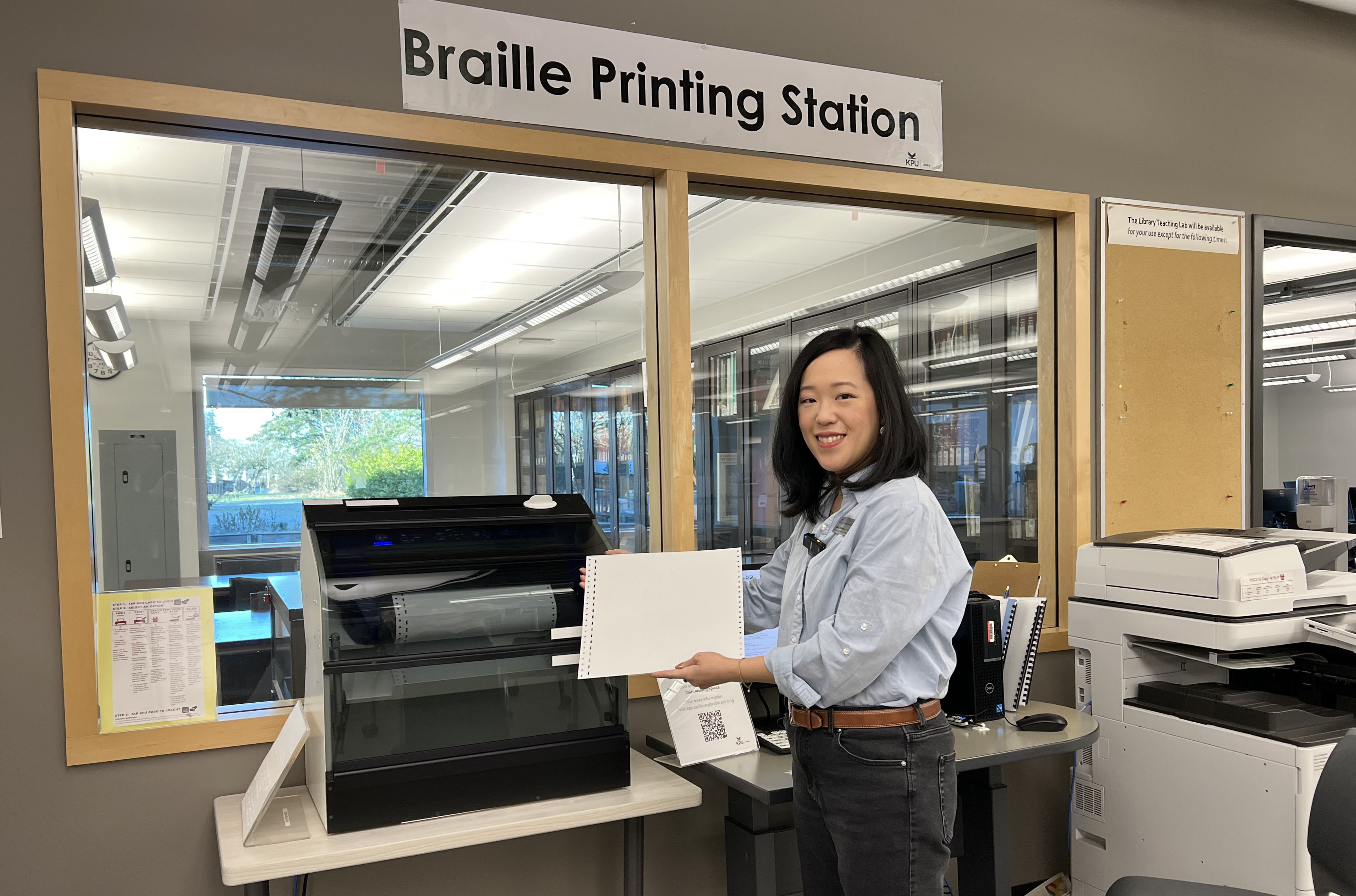 KPU introduces self-serve braille printer for university and community use | Kwantlen ...